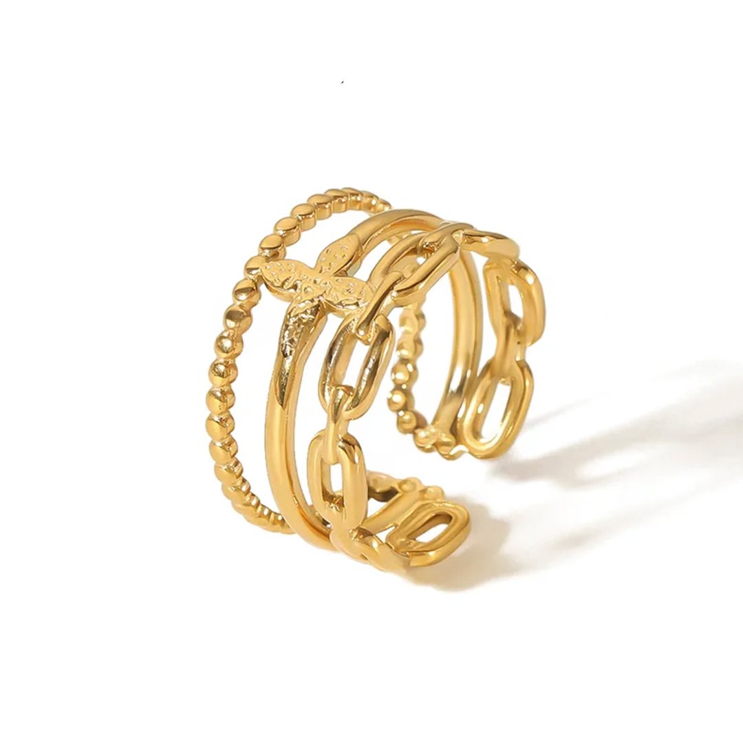 Anillo Cruz, Ajustable - Hebe